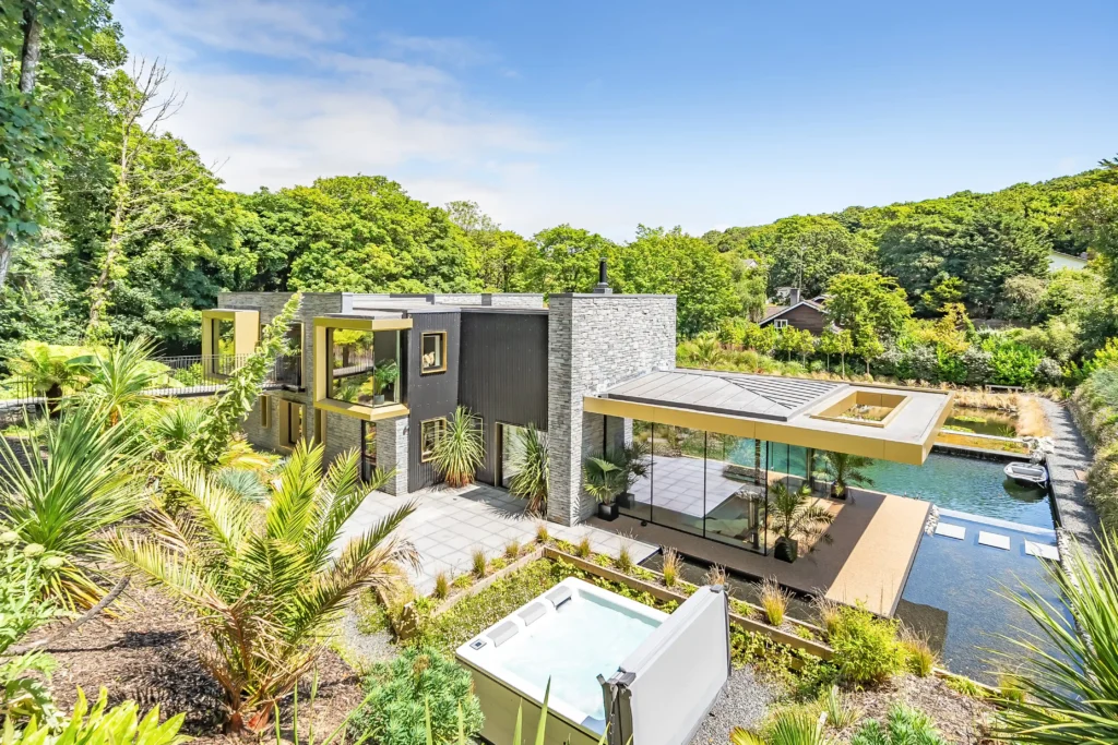 Four-bed home with natural swimming POND for sale for £1.85million ...