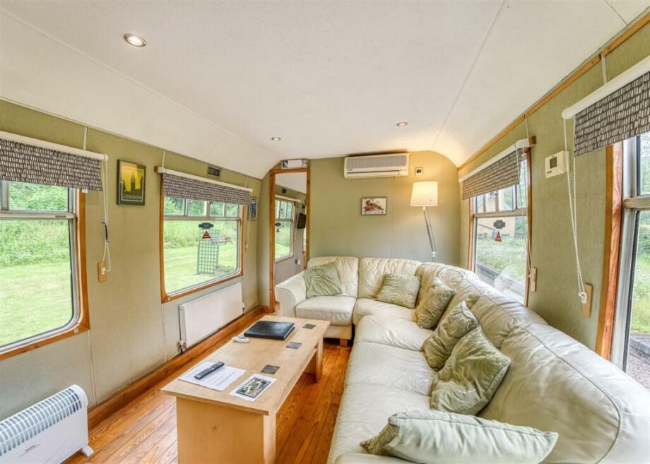 Converted Victorian railway station that comes with its own train ...