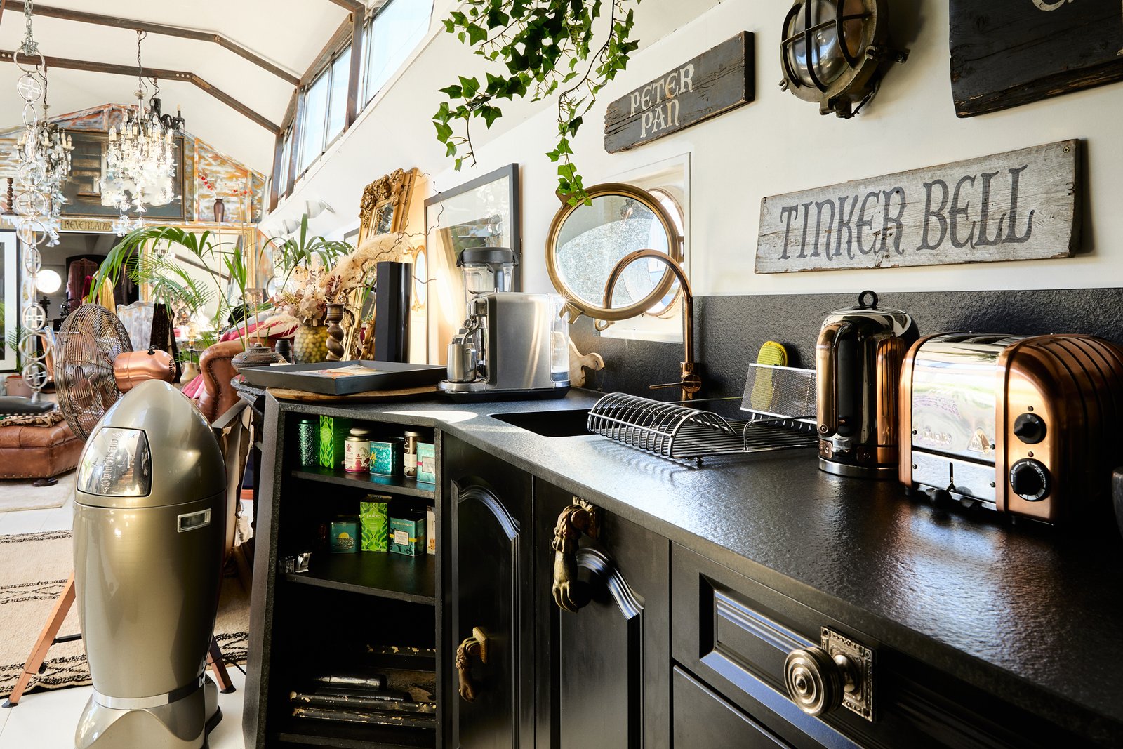 One-of-a-kind' bohemian 1950s converted grain barge called 'Wanderland ...